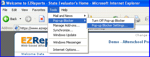 Popup Blocker Help